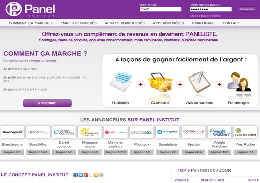 Panel Institut : sondages, tests produits et mail rémunérés - Blog Line